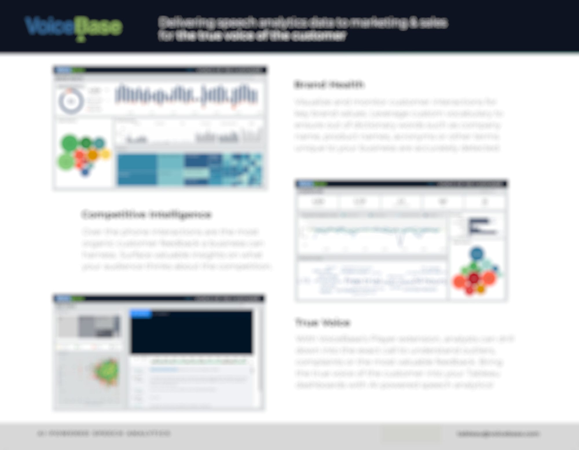 Tableau True Voice of the Customer - VoiceBase